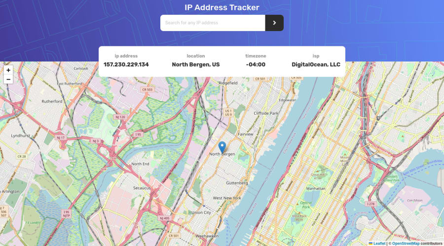 Frontend Mentor Ip Address Tracker Using Html And Css And Js And Apis Coding Challenge Solution