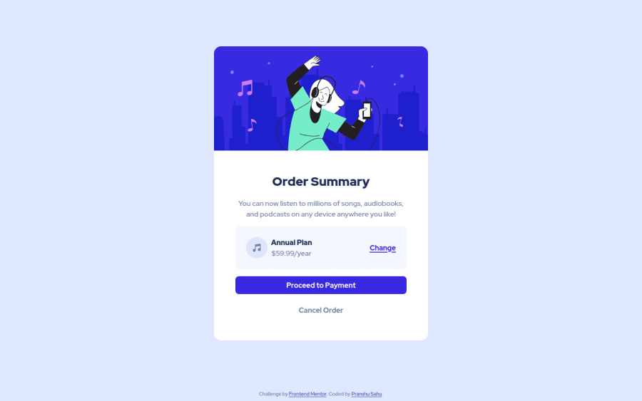 Frontend Mentor Order Card Using Cube Css With Custom Tooltip Coding Challenge Solution