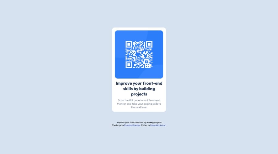 Frontend Mentor Qr Code Component Using Html And Css Coding Challenge Solution