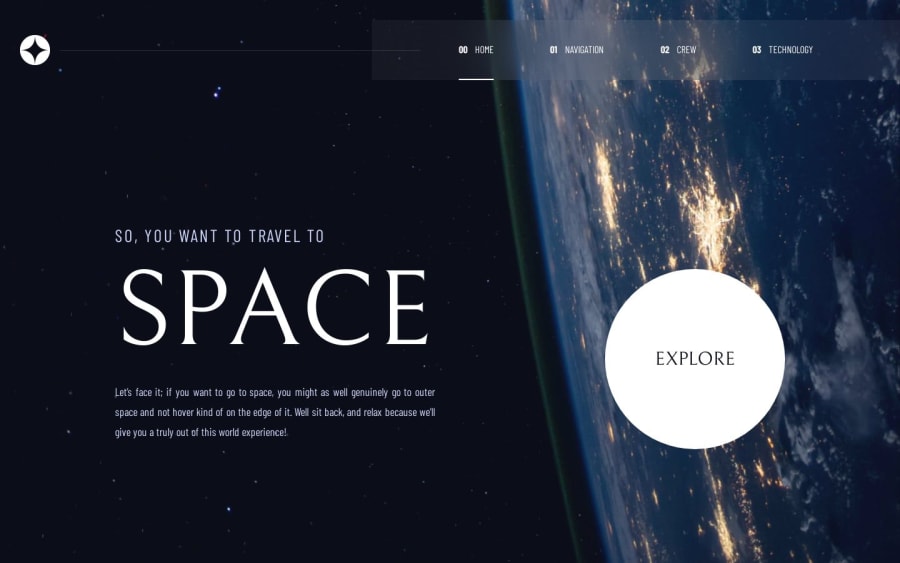 Frontend Mentor Space Tourism Using Next 13 Tailwindcss