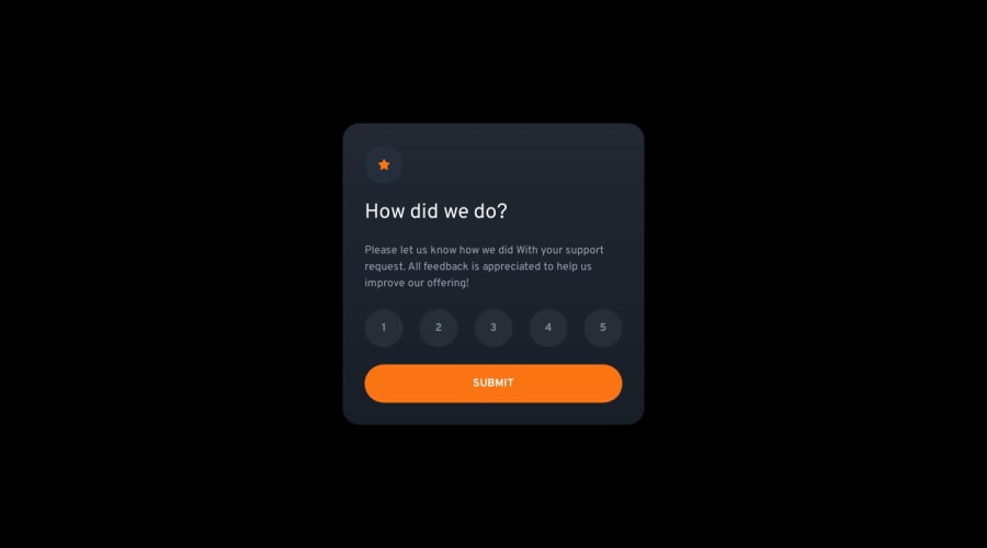 Frontend Mentor Interactive Rating Component With React Typescript