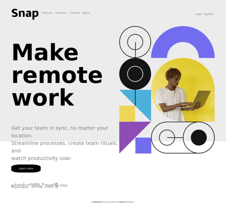 Frontend Mentor Intro Page With Html And Css Coding Challenge Solution 8079