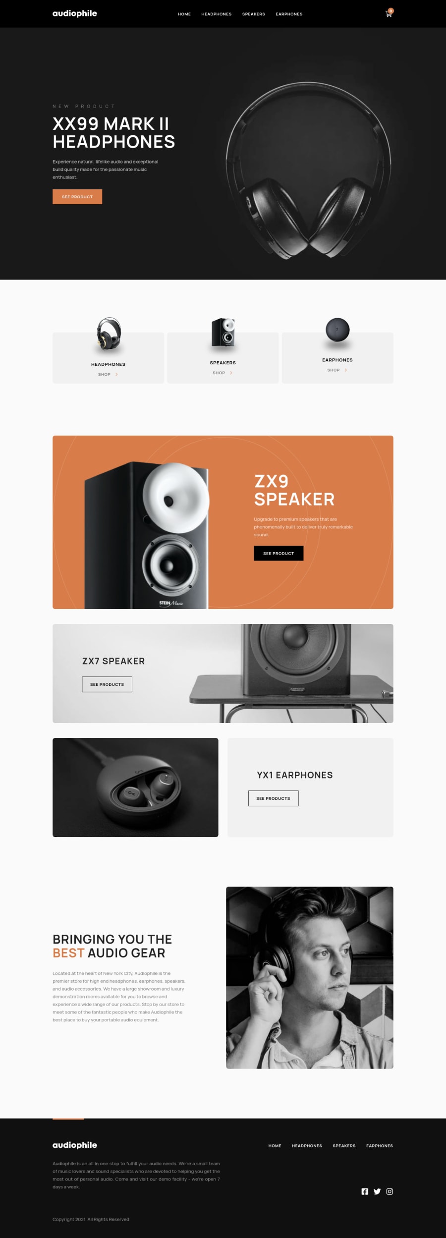 Frontend Mentor Audiophile E Commerce App Using React And Typescript Coding Challenge Solution