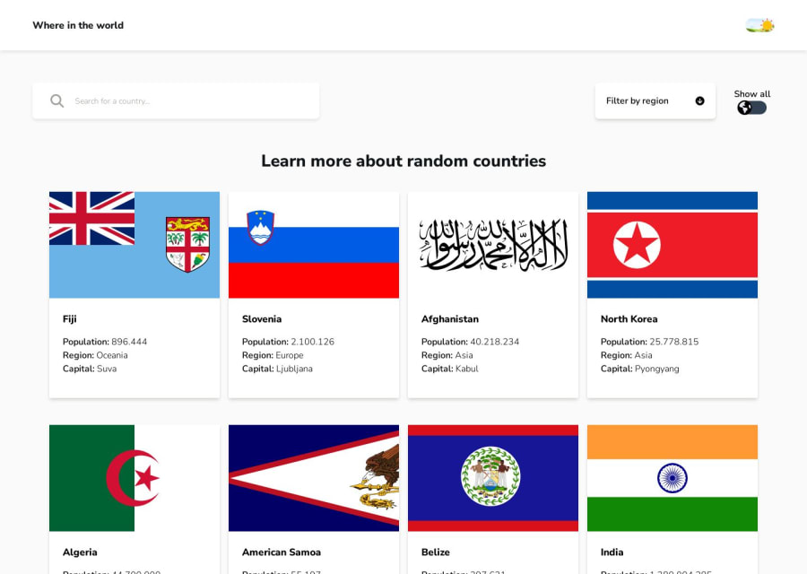 Frontend Mentor Api Rest Countries Created With React And Tailwind