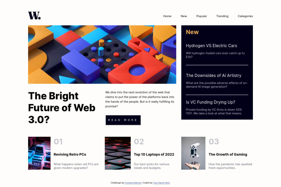 Frontend Mentor Homepage Main Using Grid Coding Challenge Solution