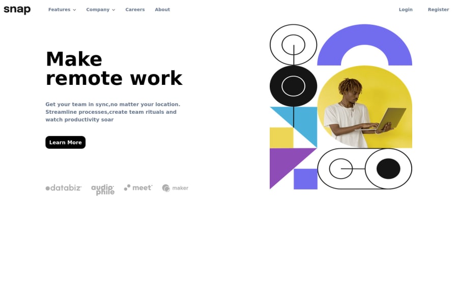 Frontend Mentor Responsive Landing Page Using Htmltailwindcss And Javascript Coding Challenge