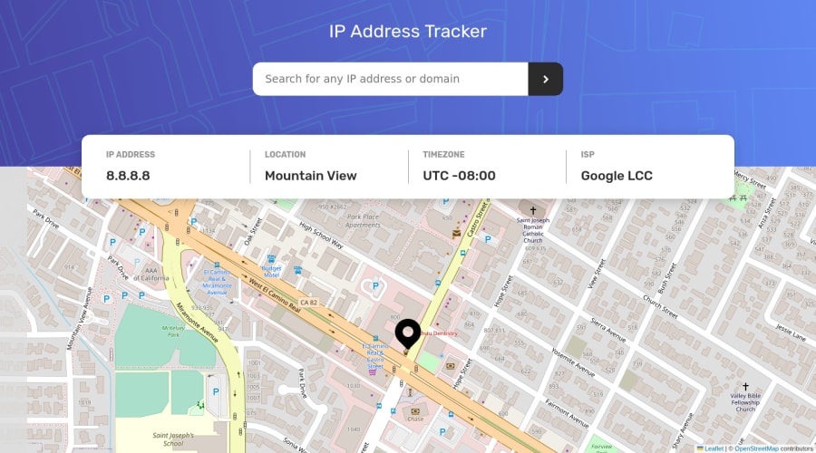 Frontend Mentor Ip Address Tracker With Nextjs Ipify And Leaflet Coding Challenge Solution