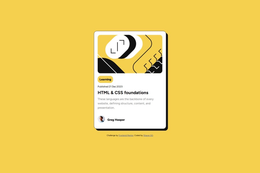 Frontend Mentor Blog Preview Card Coding Challenge Solution