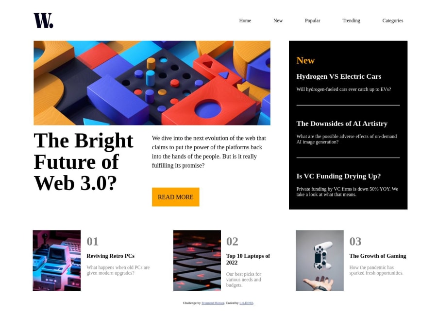 Frontend Mentor | Responsive News Homepage with HTML CSS and JS coding ... Frontend Mentor | Responsive News Homepage with HTML CSS and JS coding ...
