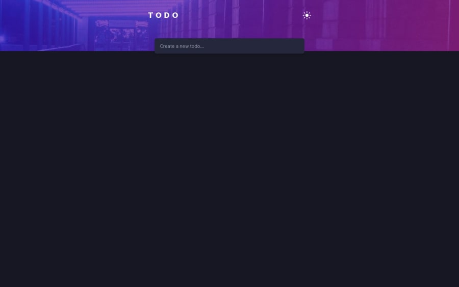 Frontend Mentor Todo App Created With Nextjs Coding Challenge Solution