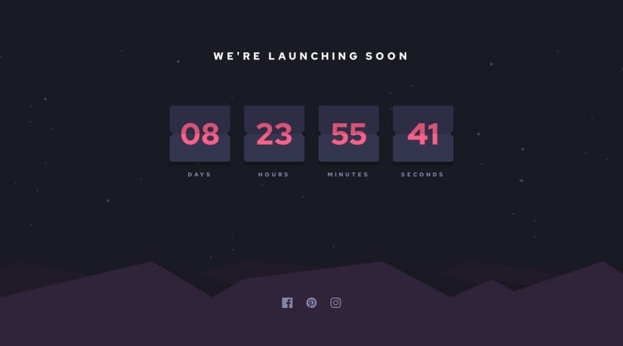 Frontend Mentor Launch Countdown Timer App Using React Vite And Tailwindcss Coding Challenge