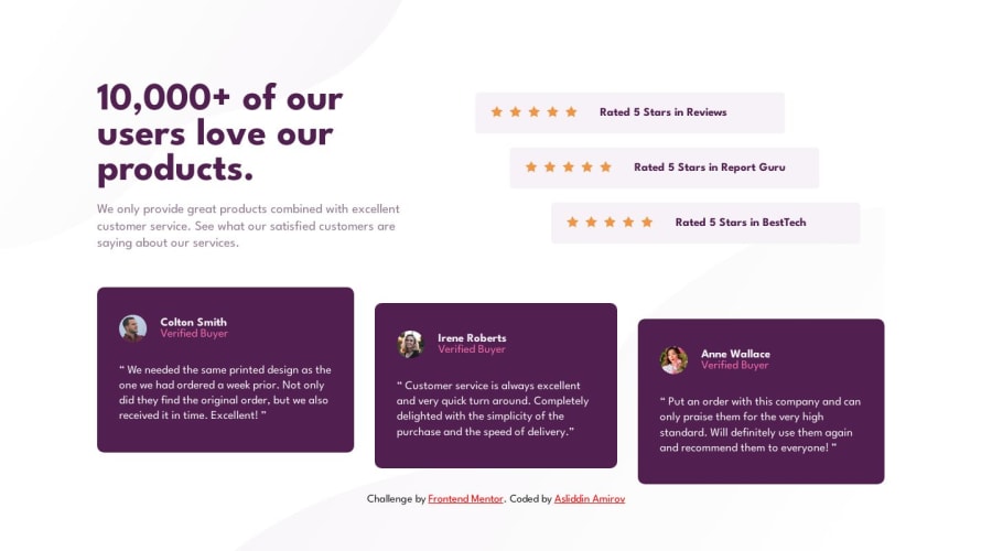 Frontend Mentor Responsive Social Proof Section Using Html And Css