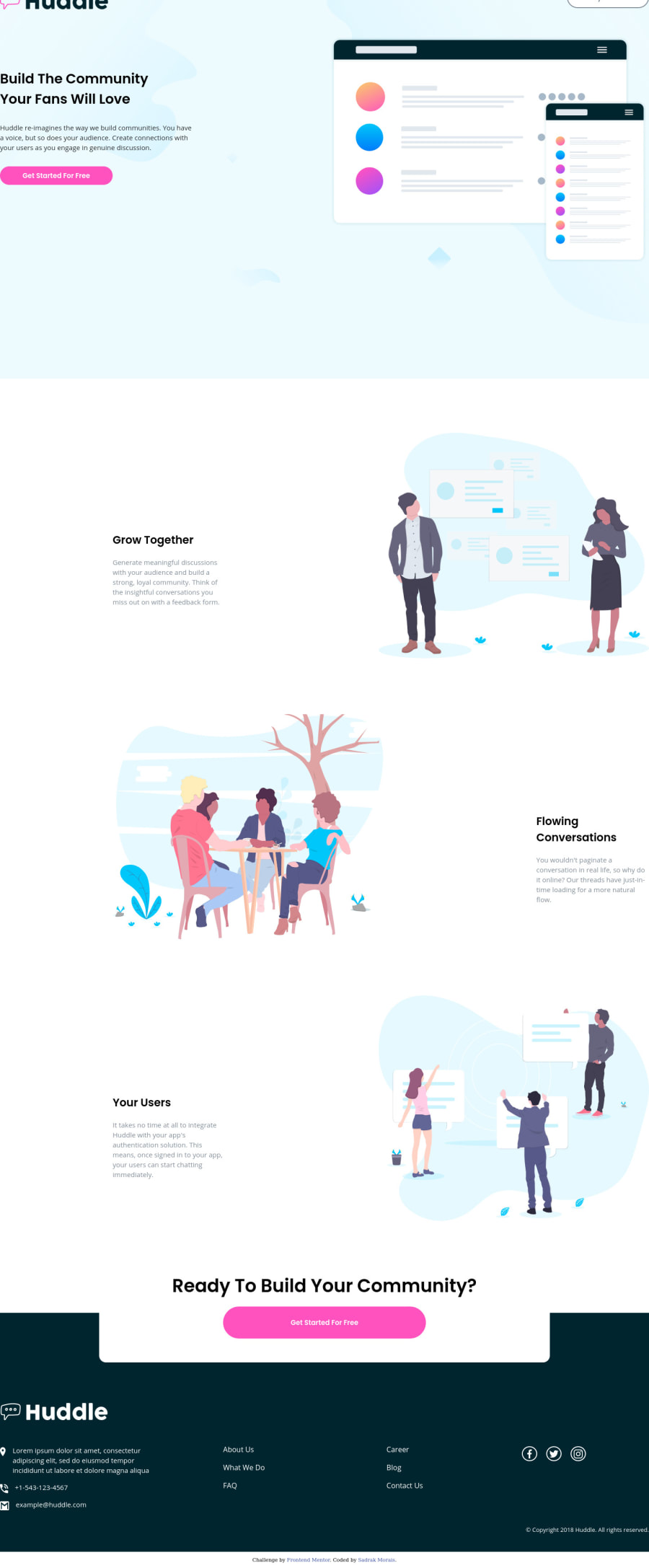 Frontend Mentor Desktop Version Using Css And Html Pure Coding