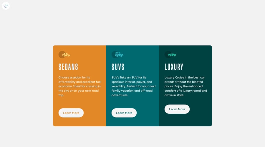Frontend Mentor 3 Column Preview Card Component Main Coding Challenge Solution