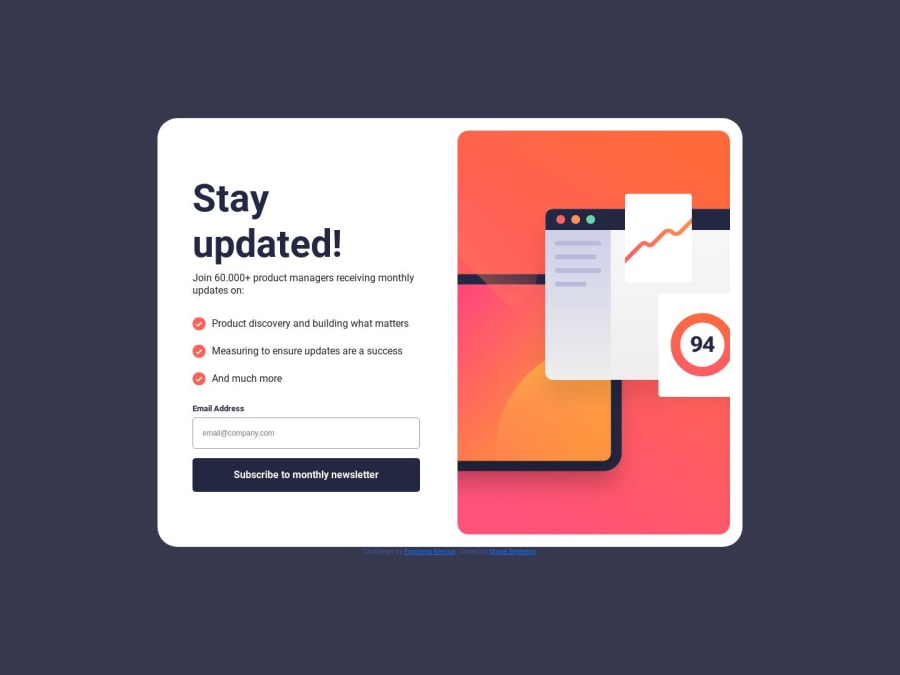 Frontend Mentor Responsive Sign Up Page Using Html Css Js Coding Challenge Solution