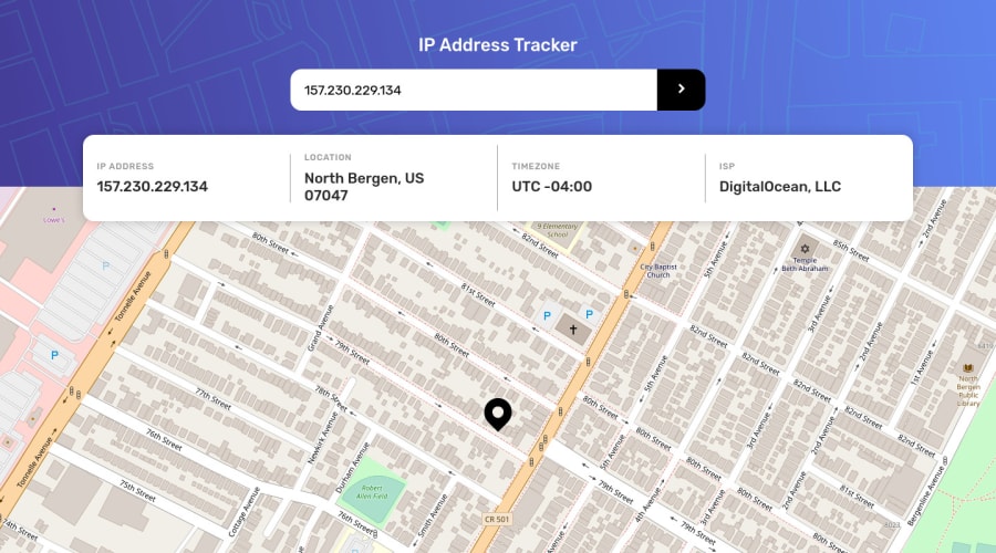 Frontend Mentor My Ip Address Tracker Made With Html Css Js Mobile First And Bem Coding