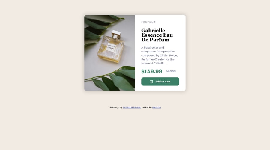 Frontend Mentor Responsible Product Order Page Using Css Flexbox Coding Challenge Solution