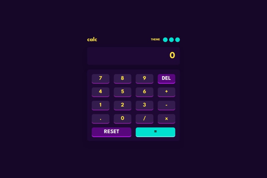 Frontend Mentor Calculator App Using Html Css And Javascript Coding Challenge Solution