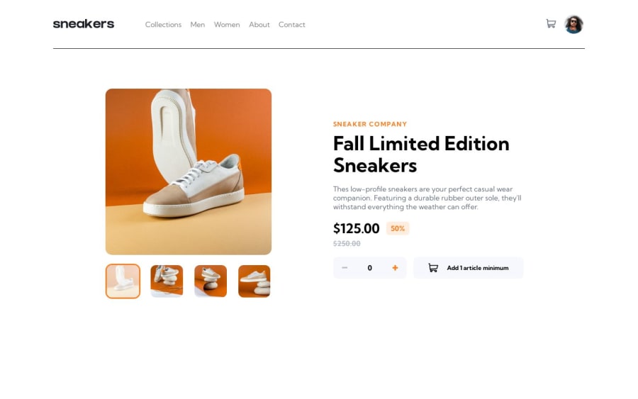 Frontend Mentor Ecommercer App Using Mobile First React Typescript