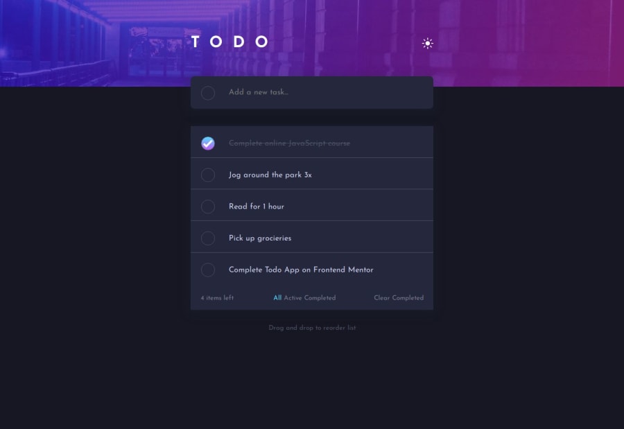 Frontend Mentor Todo App With React Js And Dnd Kit Coding Challenge