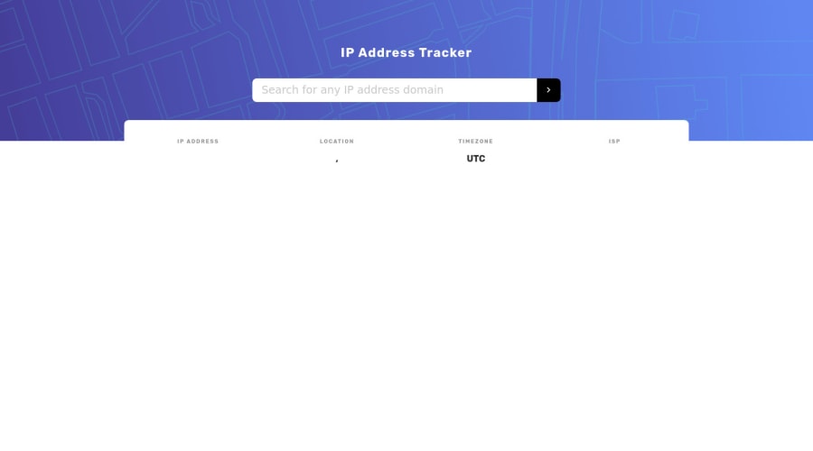 Frontend Mentor Ip Tracker With Css And React Js Coding Challenge Solution
