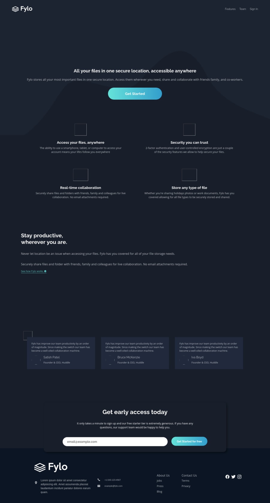 Frontend Mentor Landing Page Using Html Css Coding Challenge Solution 8674