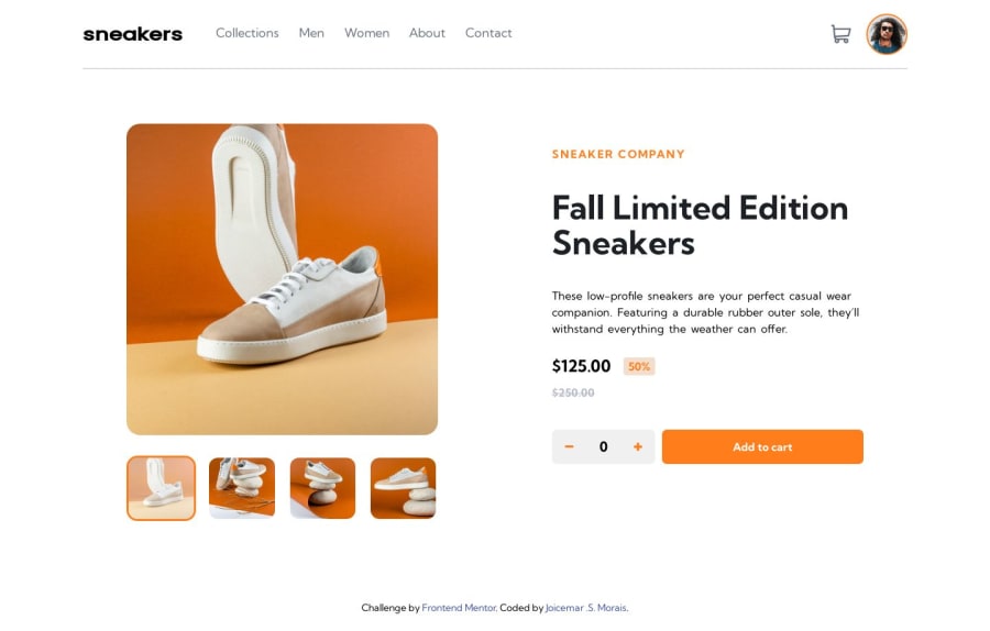 Frontend Mentor Ecommerce With Html Css And Javascript Coding Challenge Solution