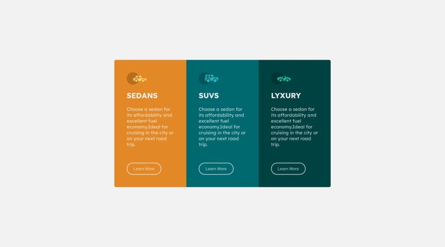 Frontend Mentor 3 Column Preview Card Component Coding Challenge Solution