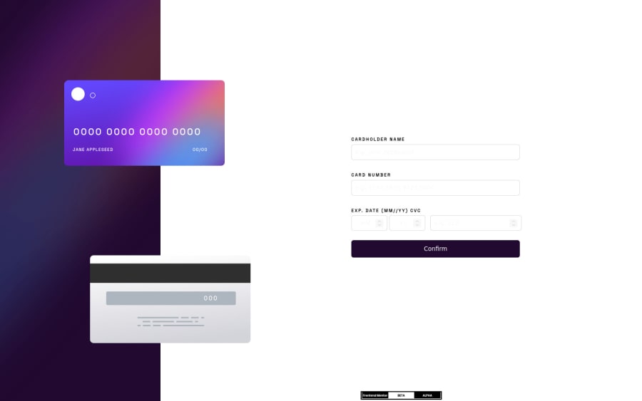 Frontend Mentor Interactive Card Details Made With Html Css And Js 0800