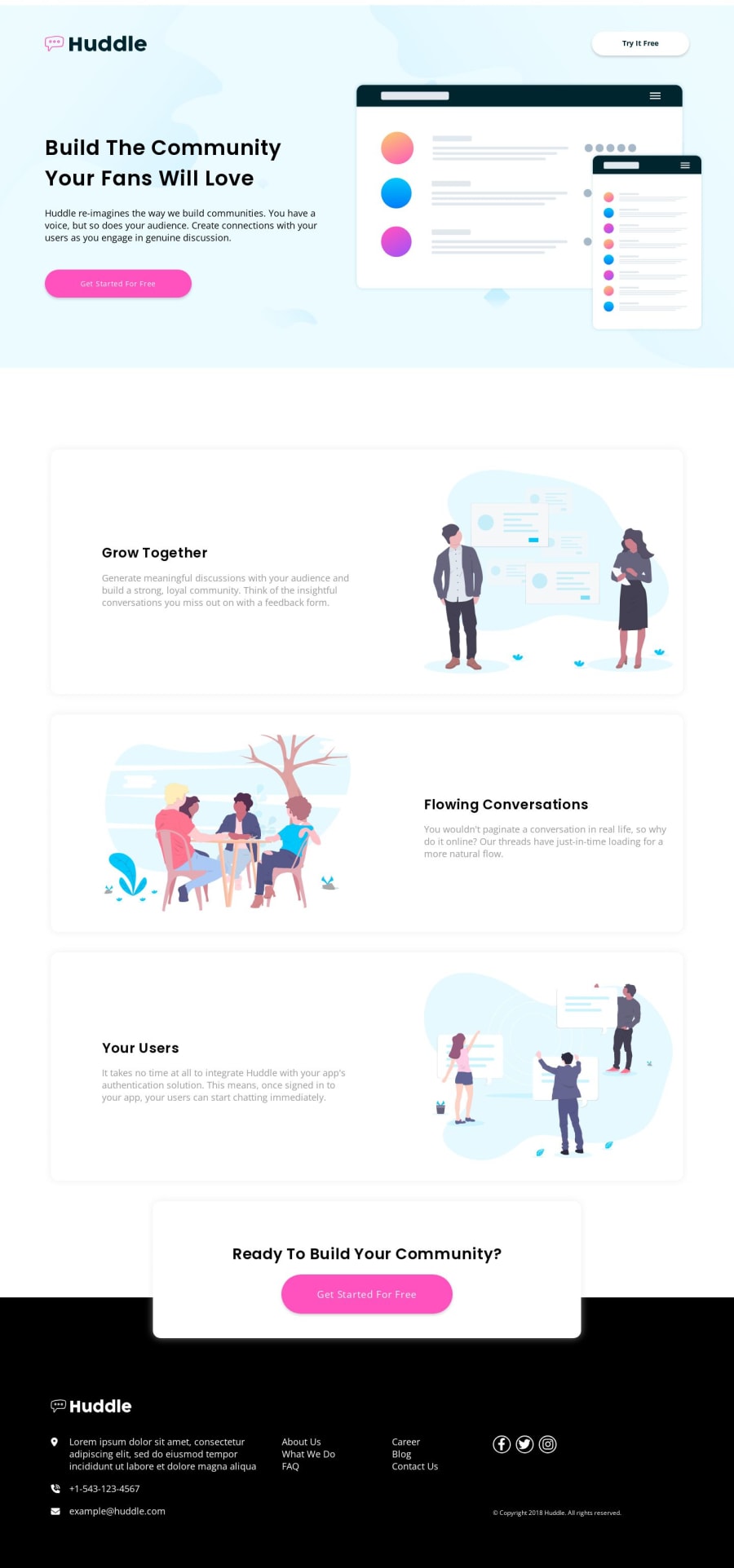 Frontend Mentor Fm Huddle Kiss Semantic Html Ancient To Bleeding Edge No Framework Coding 1350