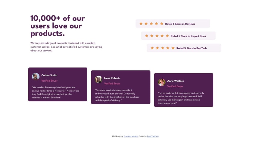 Frontend Mentor Responsive Page Using Html Cssflexbox Coding Challenge Solution