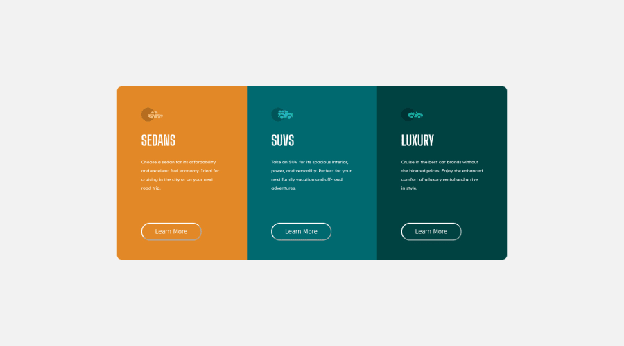 Frontend Mentor 3 Column Preview Card Component Html Css Coding
