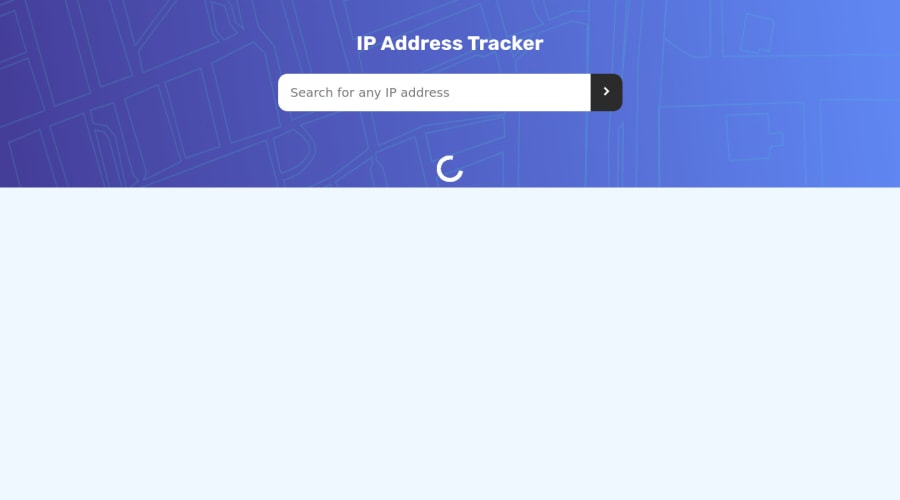 Frontend Mentor Ip Address Tracker Using React Js Leafletjs Coding Challenge Solution