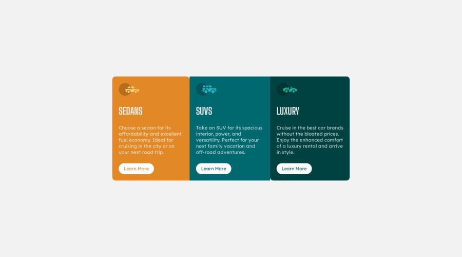 Frontend Mentor 3 Column Preview Card Component Coding Challenge Solution