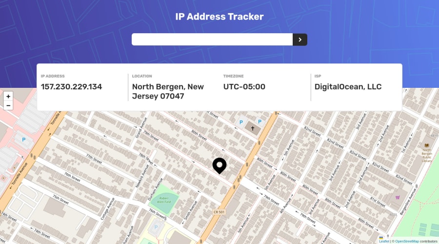Frontend Mentor Ip Address Tracker Using React And Tailwind Css Coding Challenge Solution