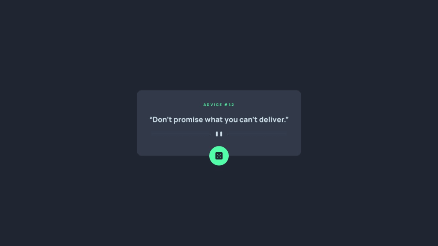 Frontend Mentor Advice Generator App Using Html Tailwindcss And