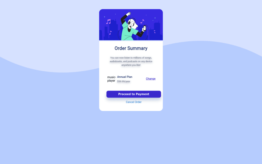 Frontend Mentor Order Summary Component Challenge Using Html5 And Css3 Coding Challenge Solution 6794