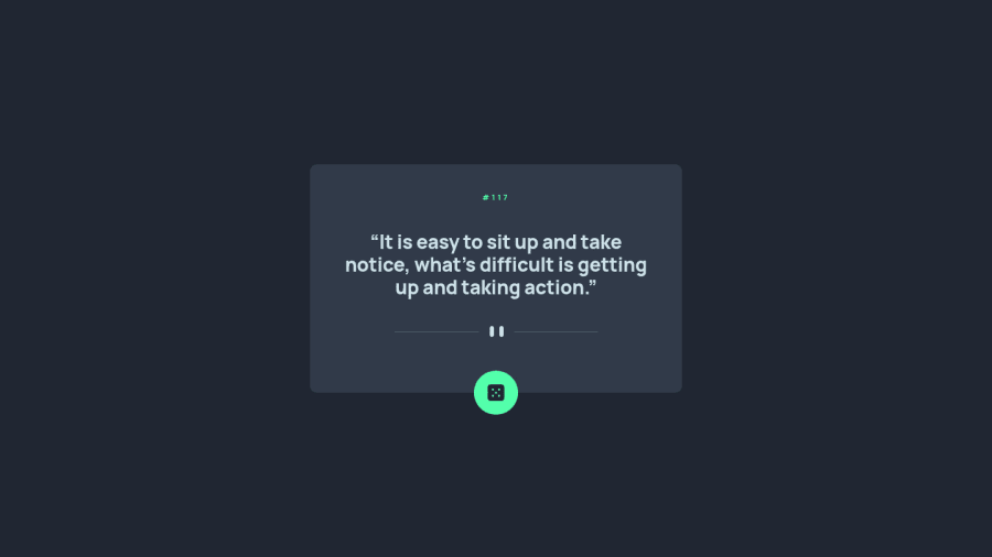 Frontend Mentor Advice Generator App Flexbox And Vanilla Javascript Coding Challenge Solution