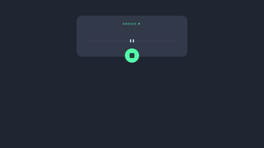 Frontend Mentor Advice Generator App Main Using React And Api Coding