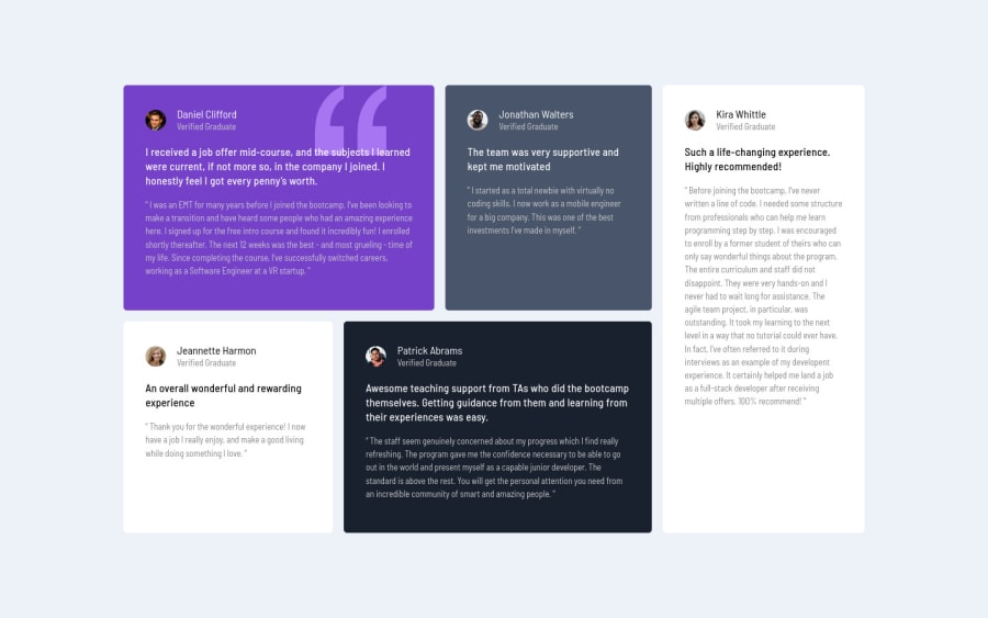 Frontend Mentor Responsive Design With Css Grid Coding Challenge Solution