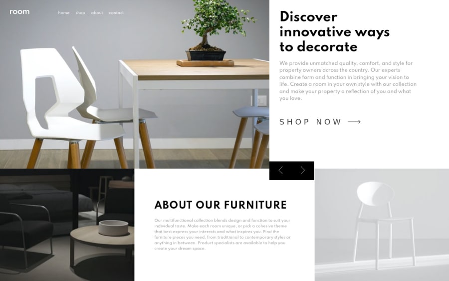Frontend Mentor Room Homepage Built With Html Css And Javascript