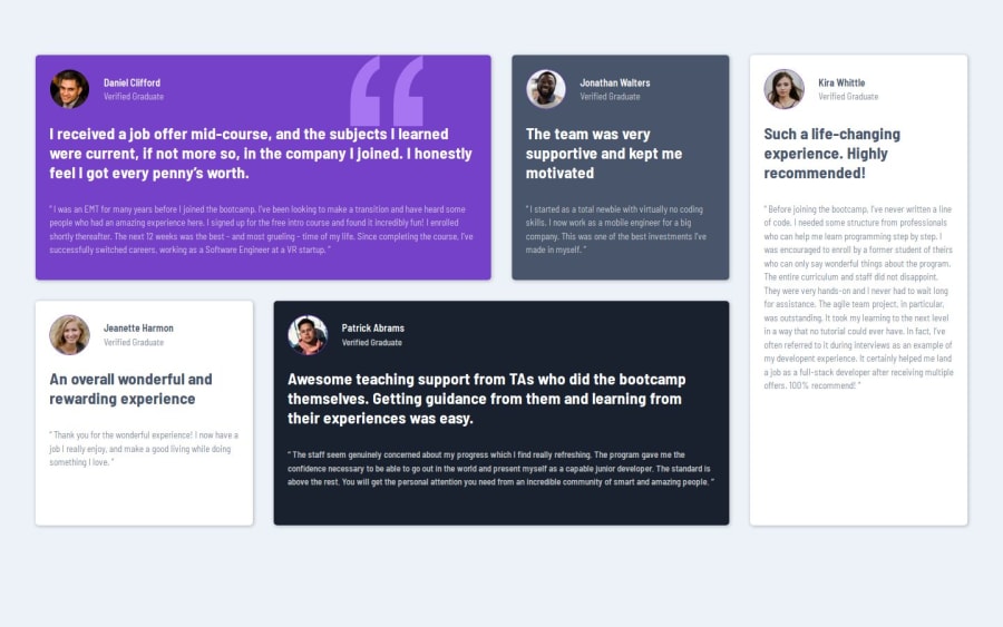 Frontend Mentor Responsive Solution Using Css Grid Coding Challenge