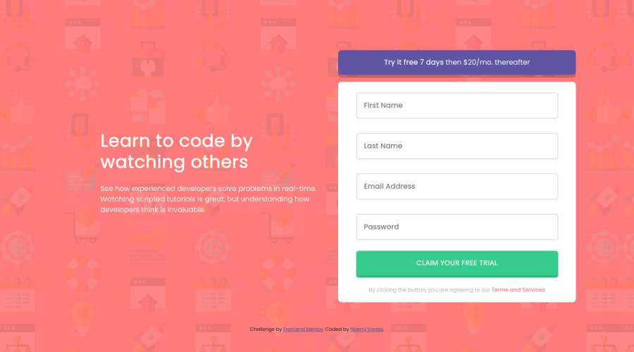 Frontend Mentor Solution Using Bootstrap Coding Challenge Solution