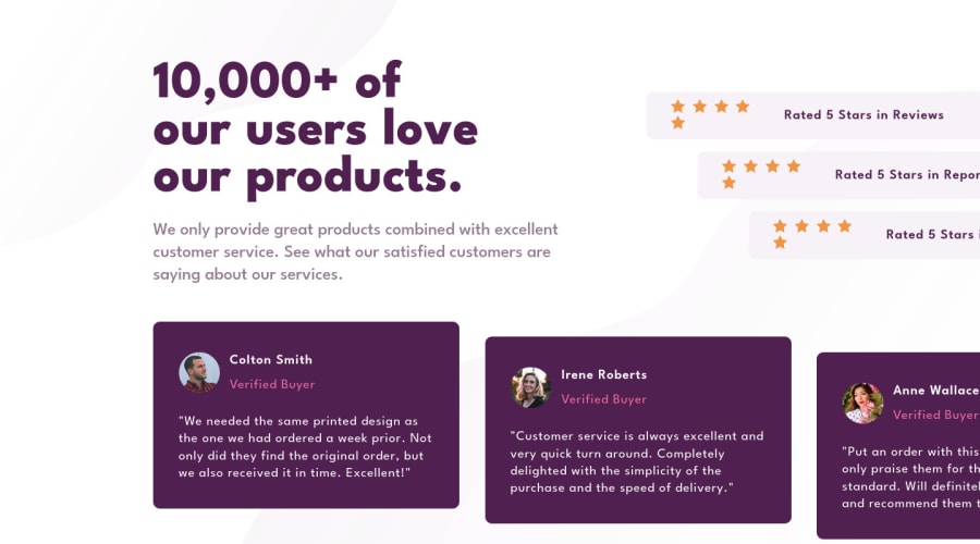Frontend Mentor | Social proof section coding challenge solution Frontend Mentor | Social proof section coding challenge solution
