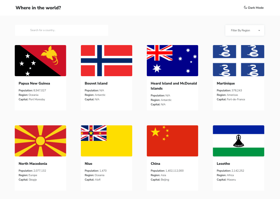 Frontend Mentor Countries App Solution With Angular Coding Challenge