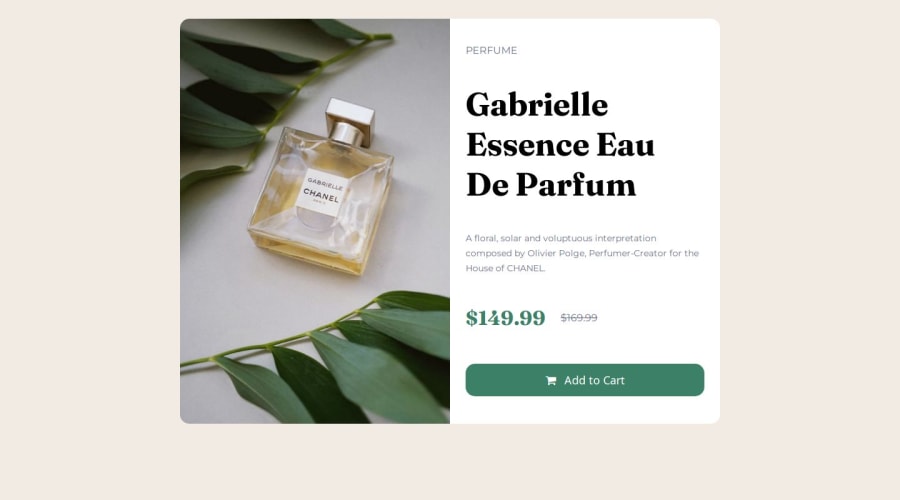 Frontend Mentor Mobile First Product Card Using Flexbox Coding