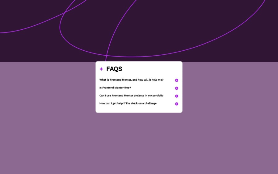 Frontend Mentor Responsive Faq Page Using Html Css And Javascript Coding Challenge Solution