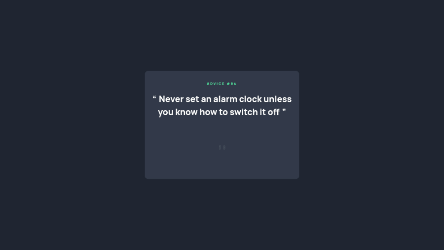 Frontend Mentor Advice Generator App Using Tailwindcss Coding