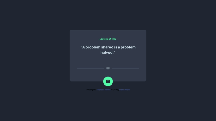 Frontend Mentor Advice App With Vue And Tailwind Coding Challenge