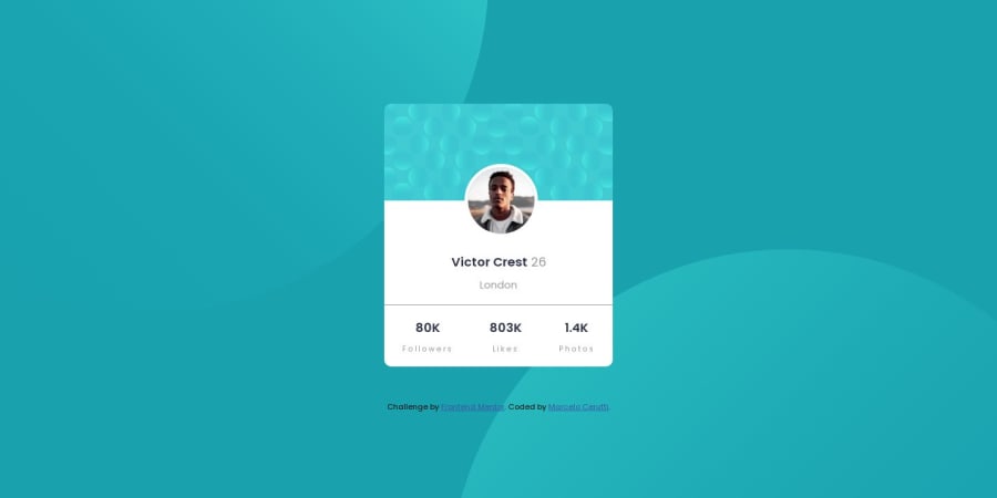 Frontend Mentor Tarjeta Personal Responsive Usando Flexbox Html Y Css Coding Challenge Solution
